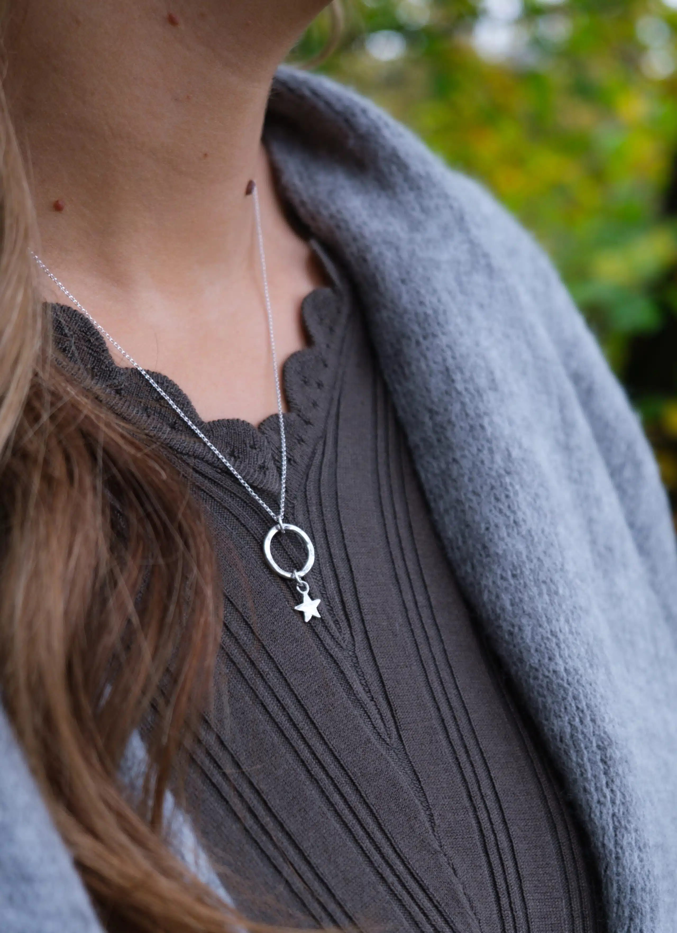 My Wee Star Circle Necklace | By Rebecca Jewellery - Handmade Jewellery