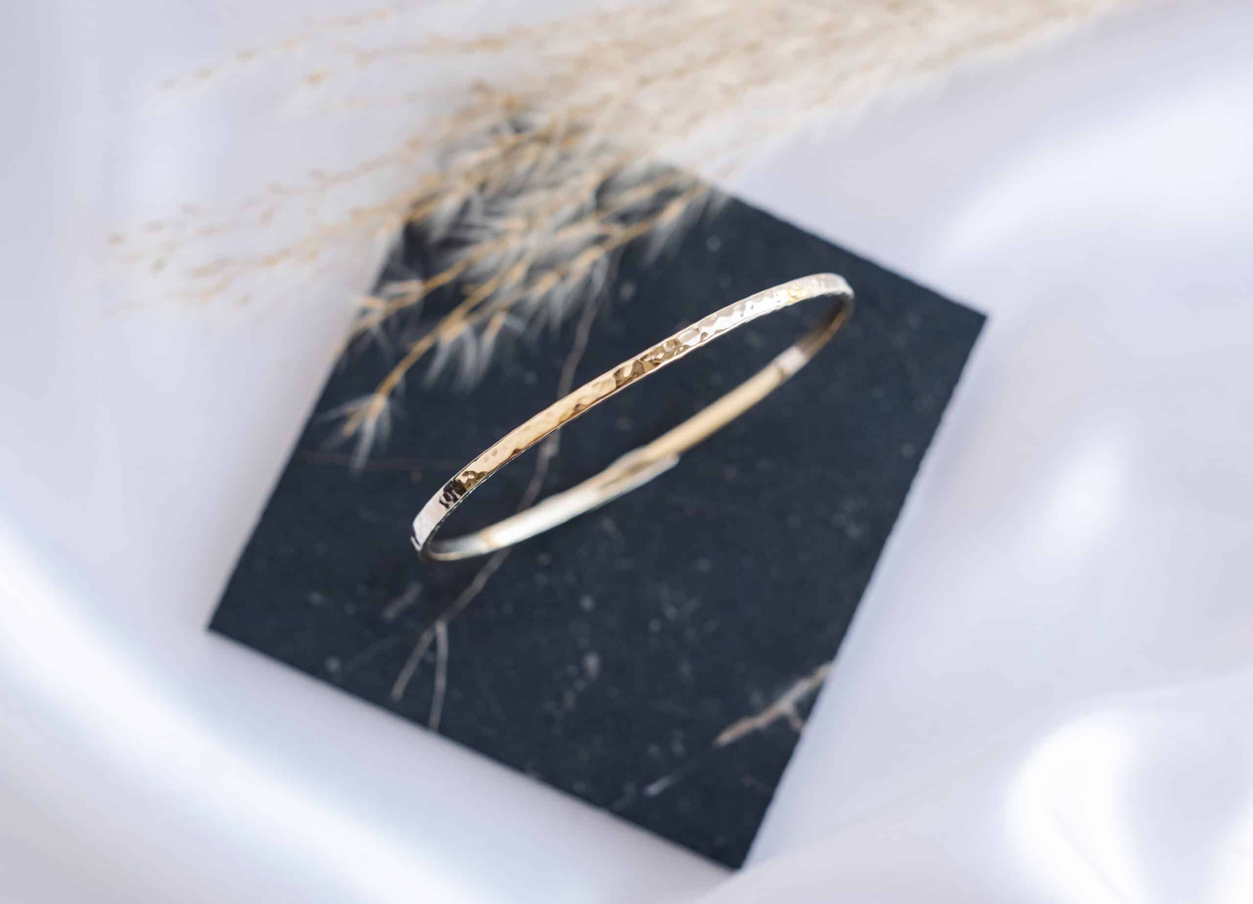 9ct Golden Solid Bangles | Handmade Jewellery