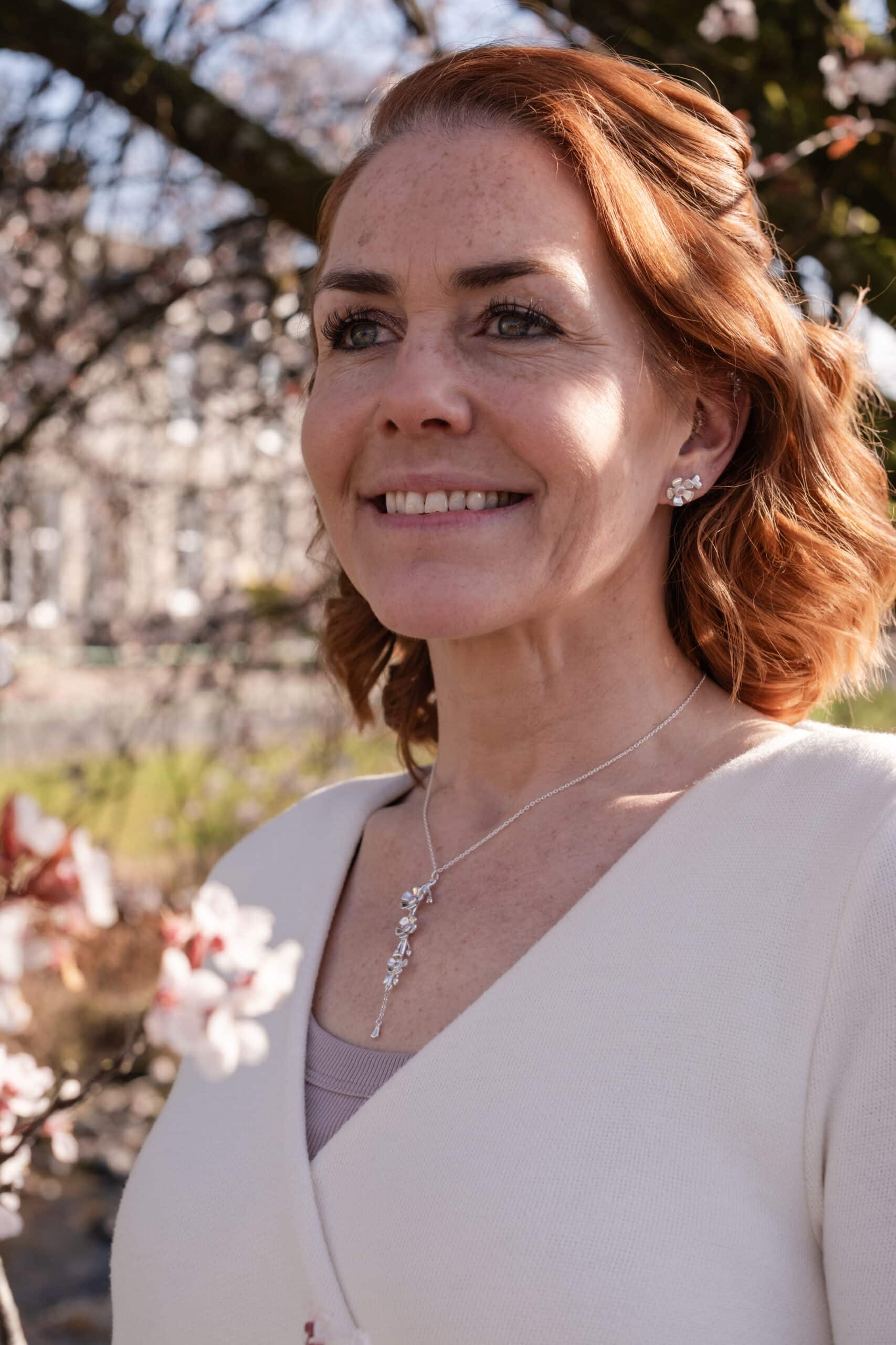 Sakura Cherry Blossom Studs | By Rebecca Jewellery - Handmade Jewellery